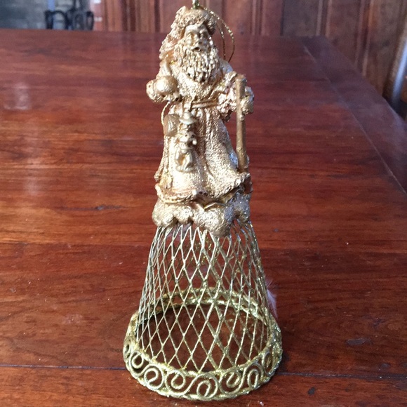 Holiday | Sparkling Gold Santa Tree Topper | Poshmark
